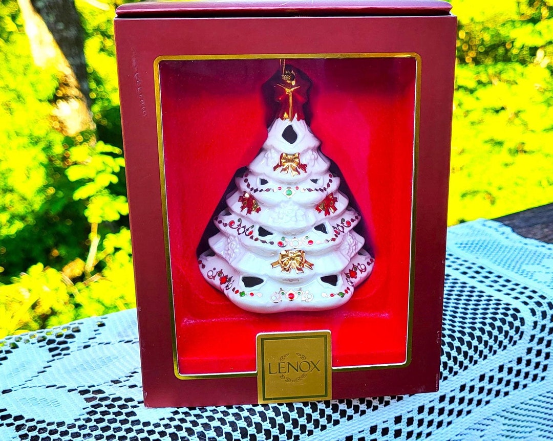 Lenox Jeweled Christmas Tree, Bejeweled Christmas Tree, Porcelain ...