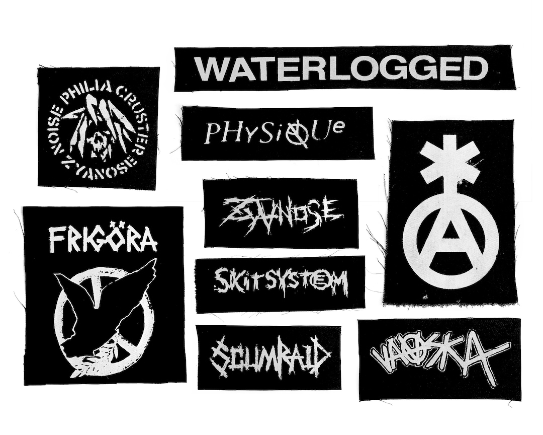 Assorted Punk Canvas Patches Zyanose, Skitsystem, Frigora, Non Binary ...
