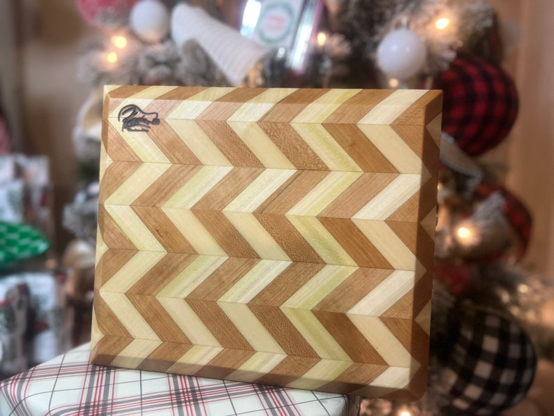 Chevron Pattern Cutting Board - Etsy