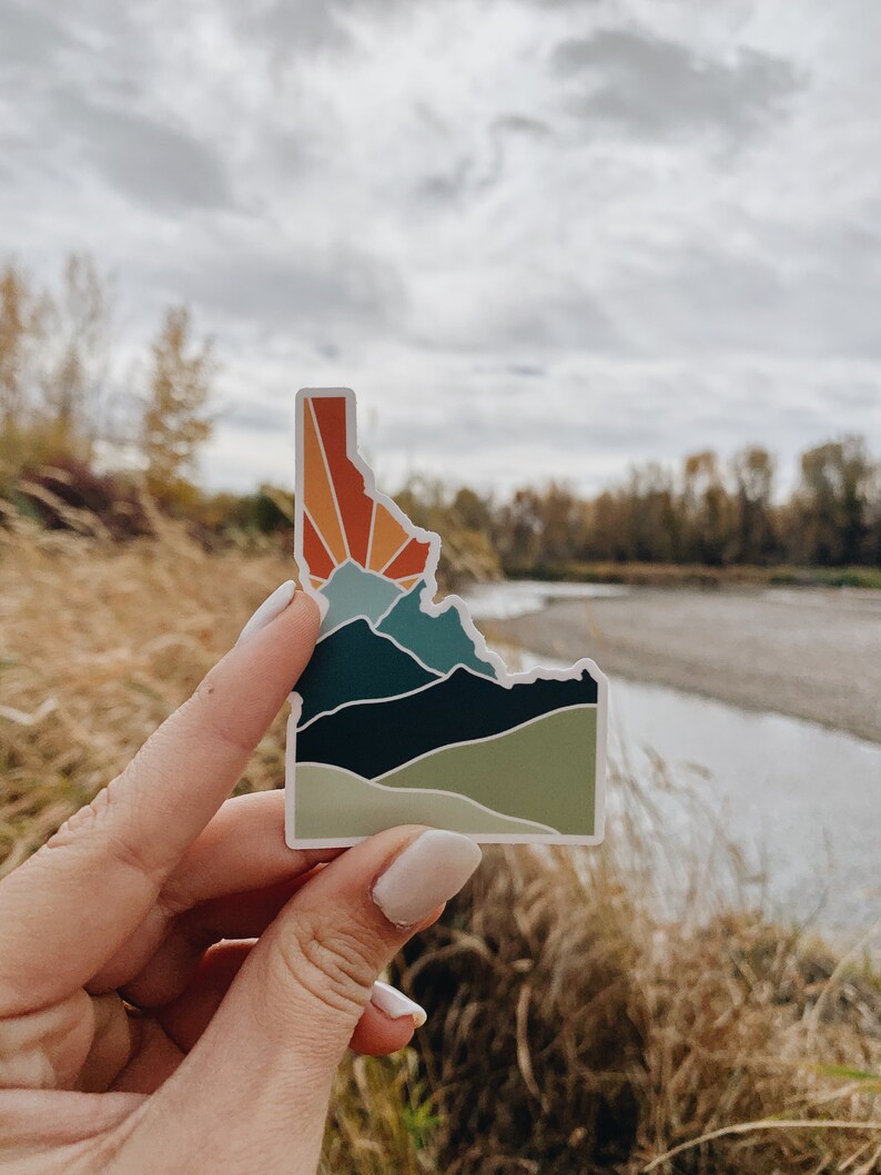 Idaho Sticker State Sticker Weatherproof Sticker for - Etsy