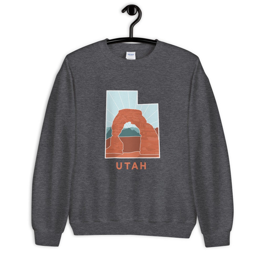Utah State Unisex Sweatshirt Arches NP Utah State Clothing | Etsy