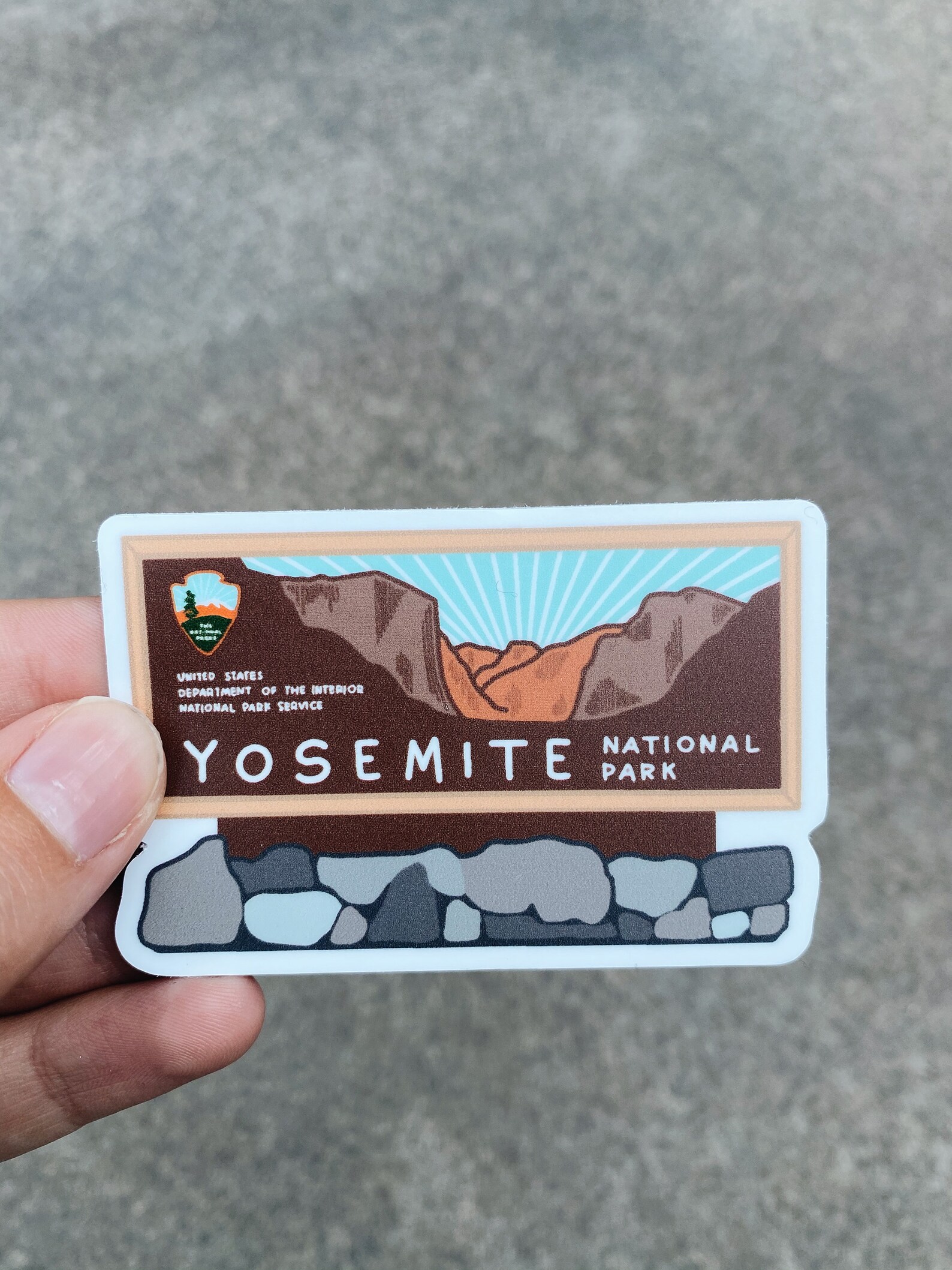 Yosemite National Park Sticker - Etsy