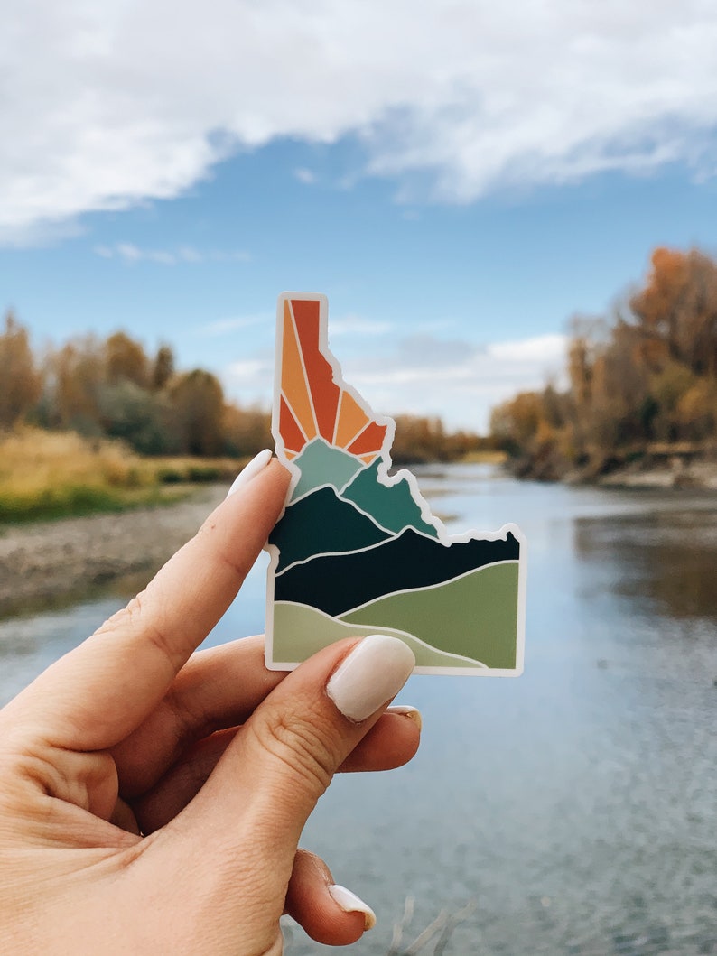Idaho Sticker State Sticker Weatherproof Sticker for - Etsy