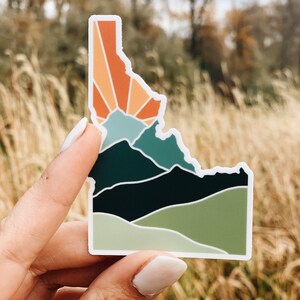 Idaho Sticker | State Sticker | Weatherproof | Sticker for Hydroflask ...