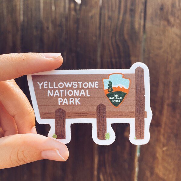Yellowstone National Park Sticker - Etsy