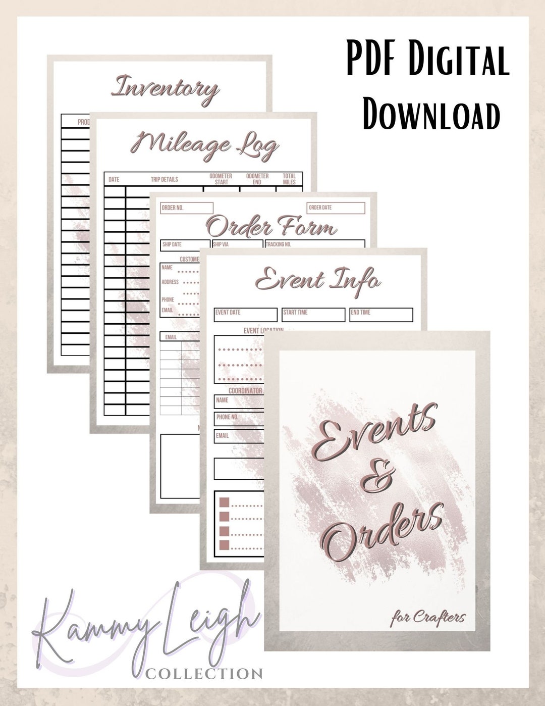 Event Planner INSTANT DOWNLOAD Craft Event Planner - Etsy