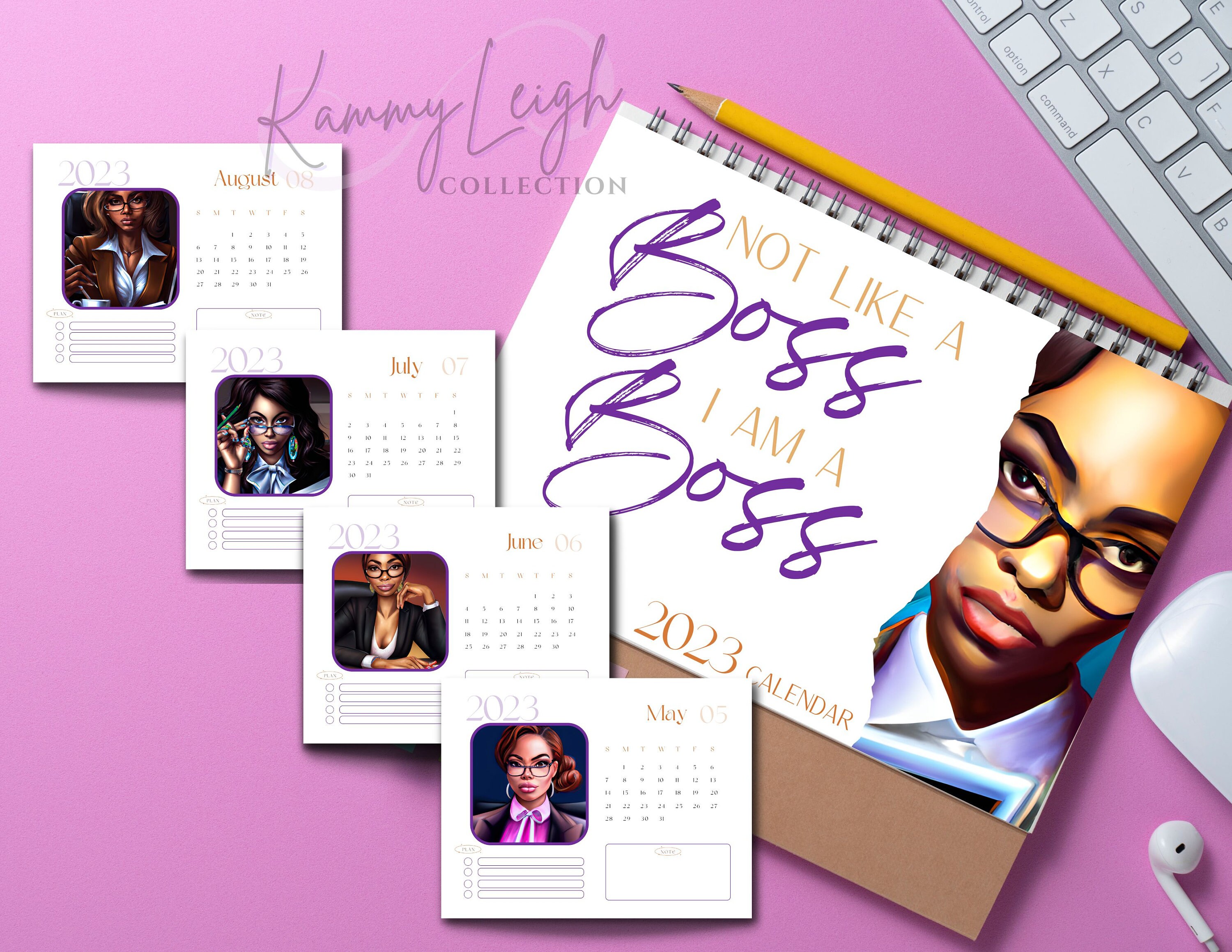 Digital Download 2023 Printable Calender African American Art Designs ...