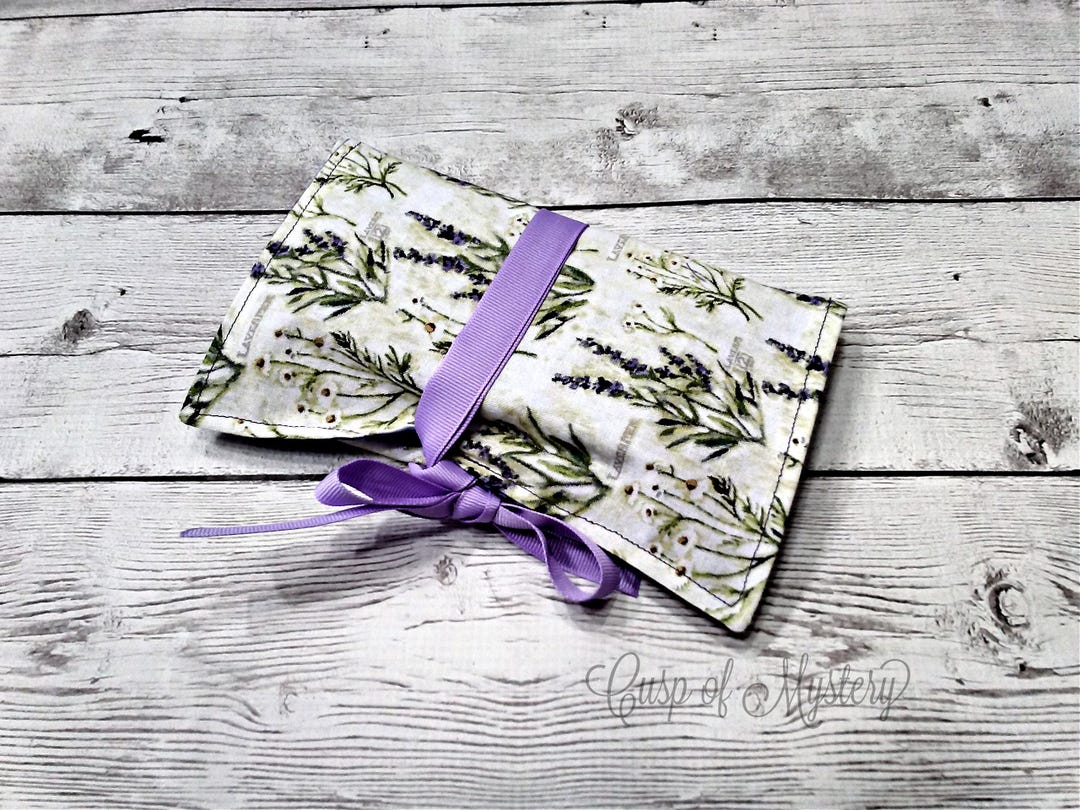 Lavender Floral Wrap Around Tarot Oracle Card Pouch, Reading Cloth - Etsy
