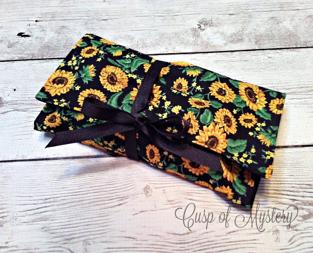 Wrap Around Tarot Oracle Card Pouch Mat, Reading Cloth Sunflowers - Etsy