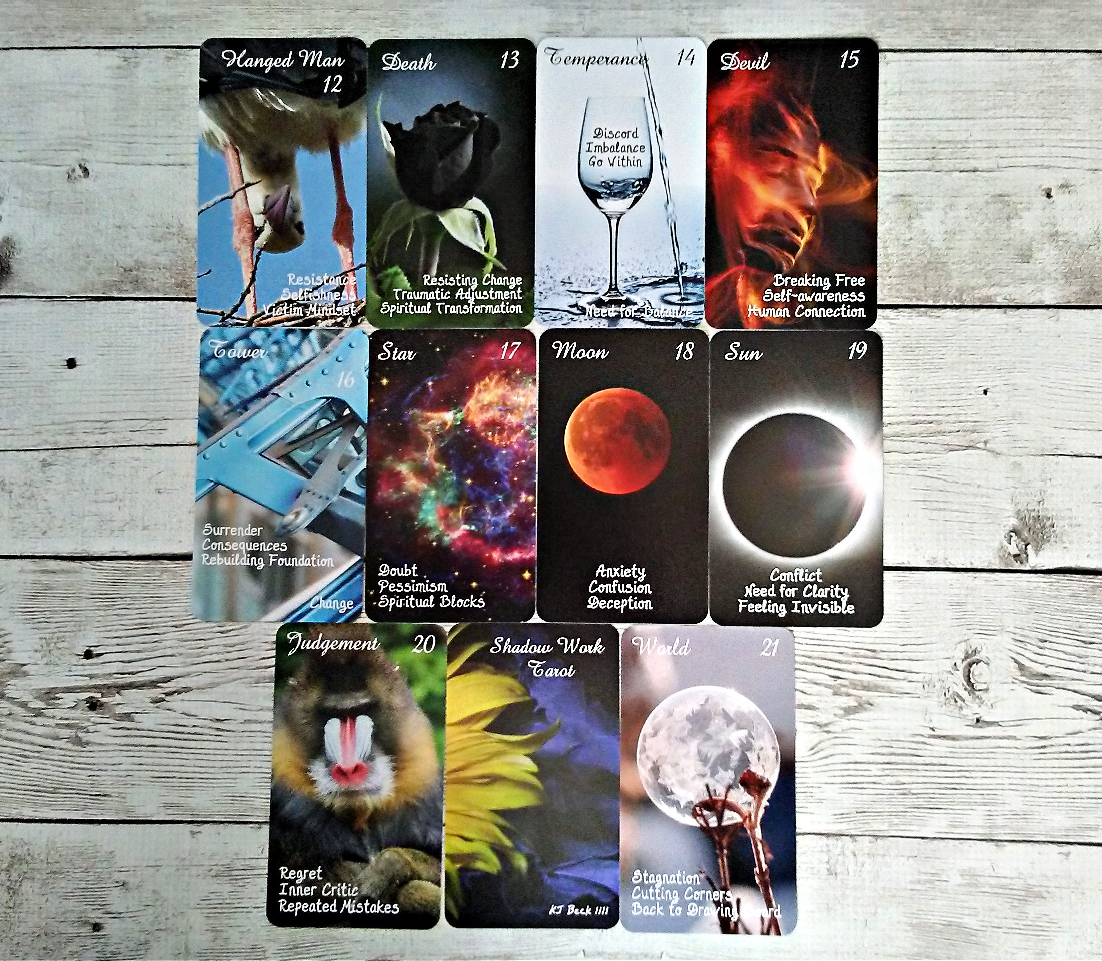 Shadow Work Tarot 80 Cards - Etsy