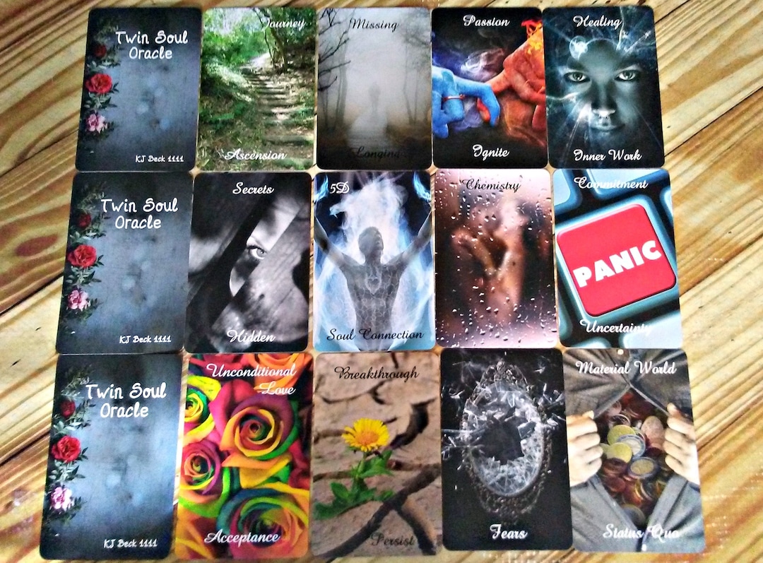 Twin Soul Oracle Cards, Intuitive Guidance, (choose Size) - Etsy