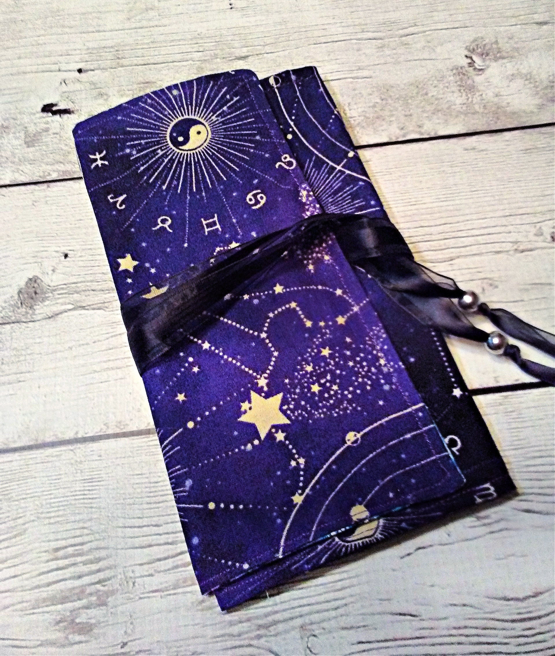 Wrap Around Tarot Oracle Card Pouch Reading Cloth Purple | Etsy