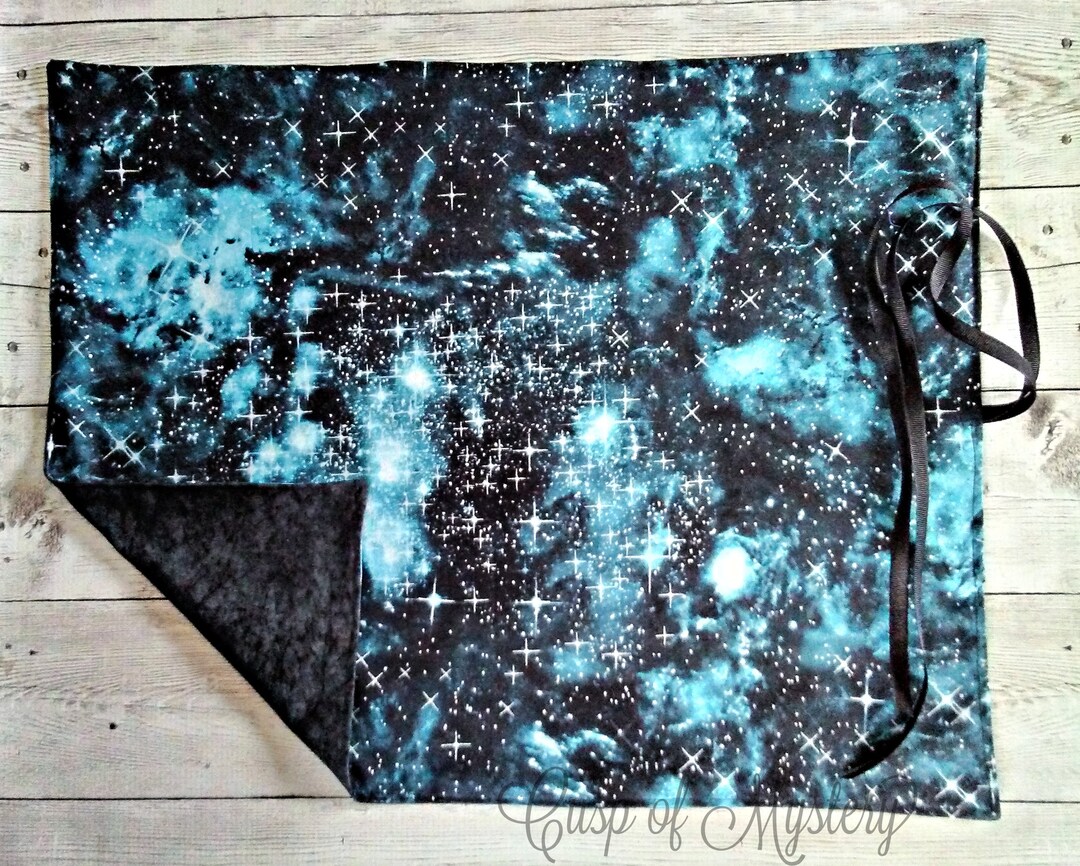 Reversible Wrap Around Tarot Oracle Card Rune Mat, Reading Cloth ~ Teal ...