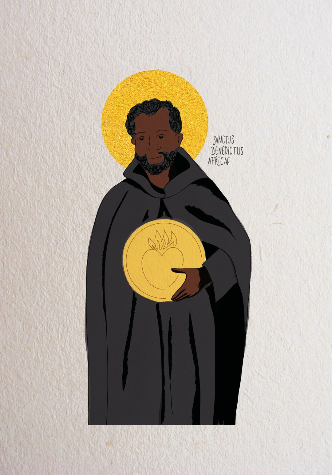 Saint Benedict Africanus, Limited Edition of 10 Copies. - Etsy UK