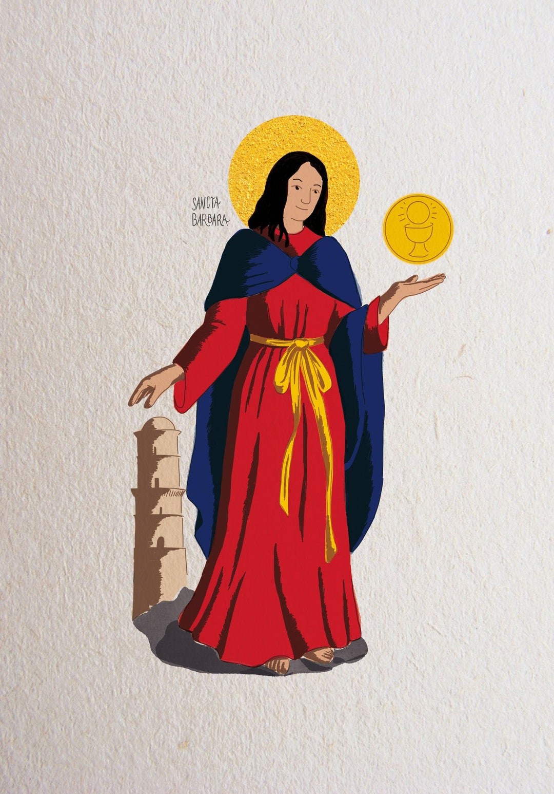 Saint Barbara holy Beard, Limited Edition 50 Ex. - Etsy