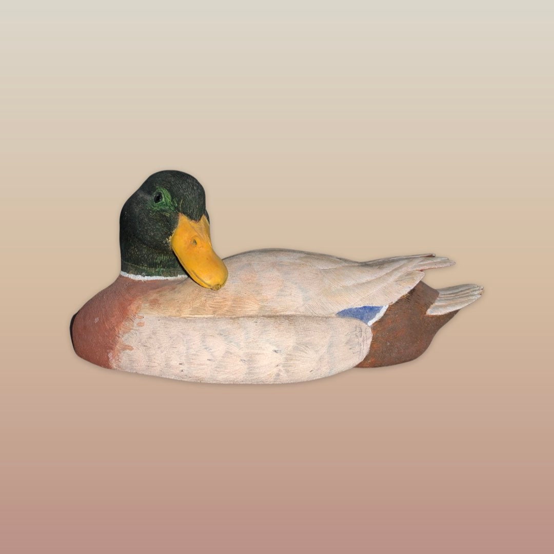 Hand Carved Painted Mallard Drake, 1984 - Etsy