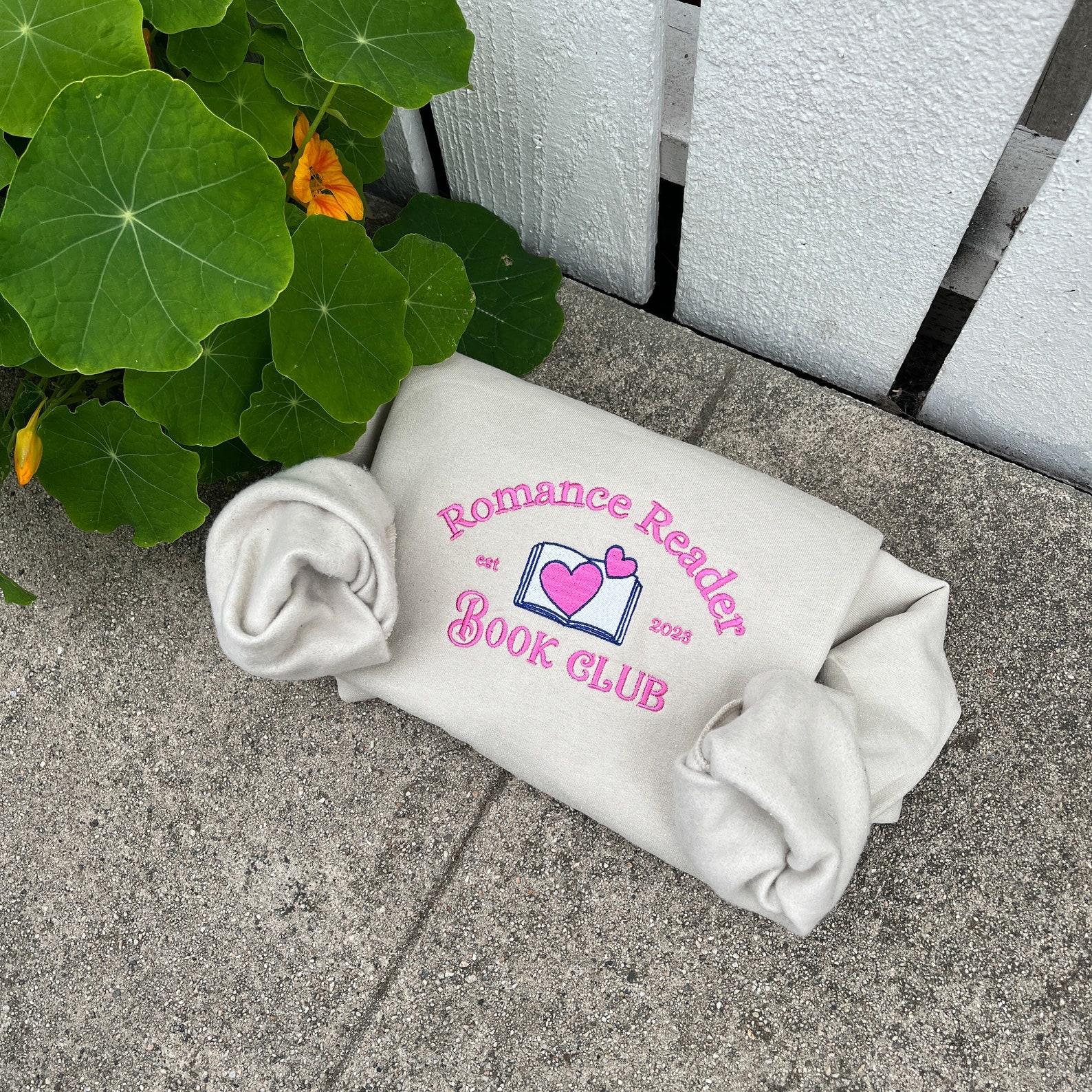 Embroidered Romance Reader Sweatshirt: Book Club Crewneck - Etsy