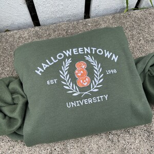 Halloweentown University Embroidered Sweatshirt, Vintage Halloween ...