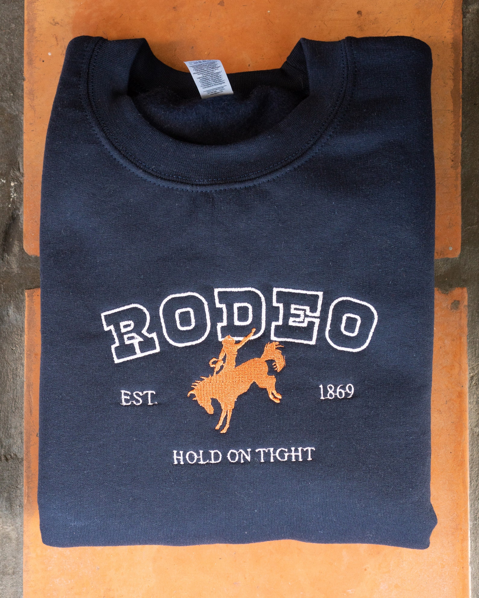 Western RODEO Embroidered Sweatshirt, Cowboy Crewneck for a True ...