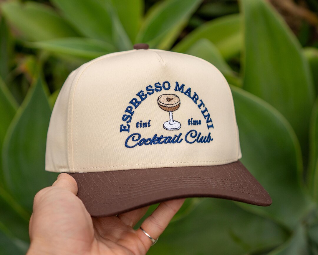 Embroidered Espresso Martini Trucker Hat: Funny Cocktail Snapback - Etsy