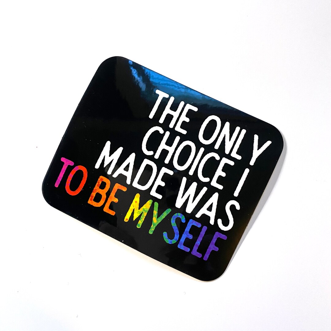 Be Myself LGBTQ Vinyl Sticker Waterproof Decal - Etsy