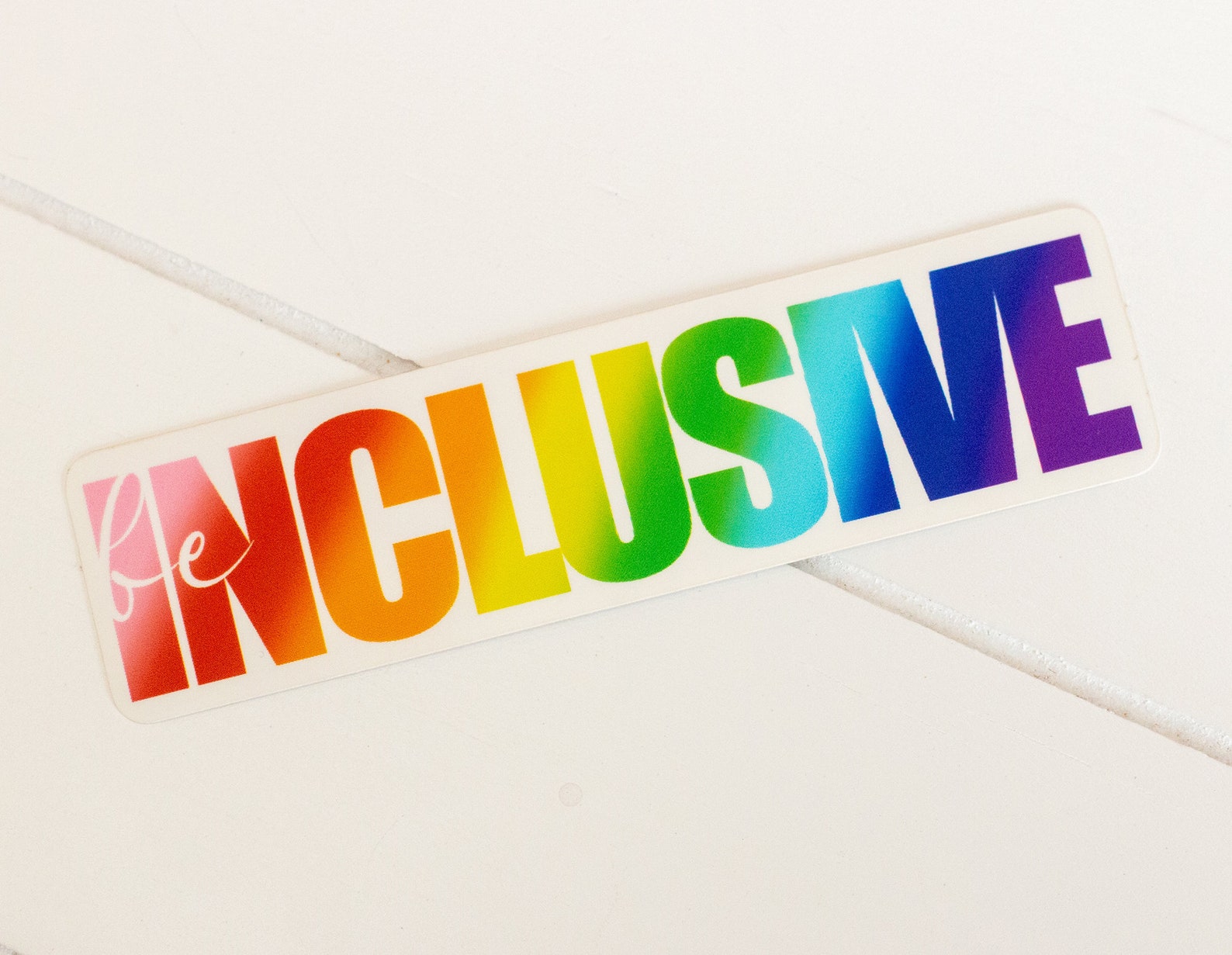 Be Inclusive Vinyl Sticker Waterproof Decal Laptop - Etsy 日本
