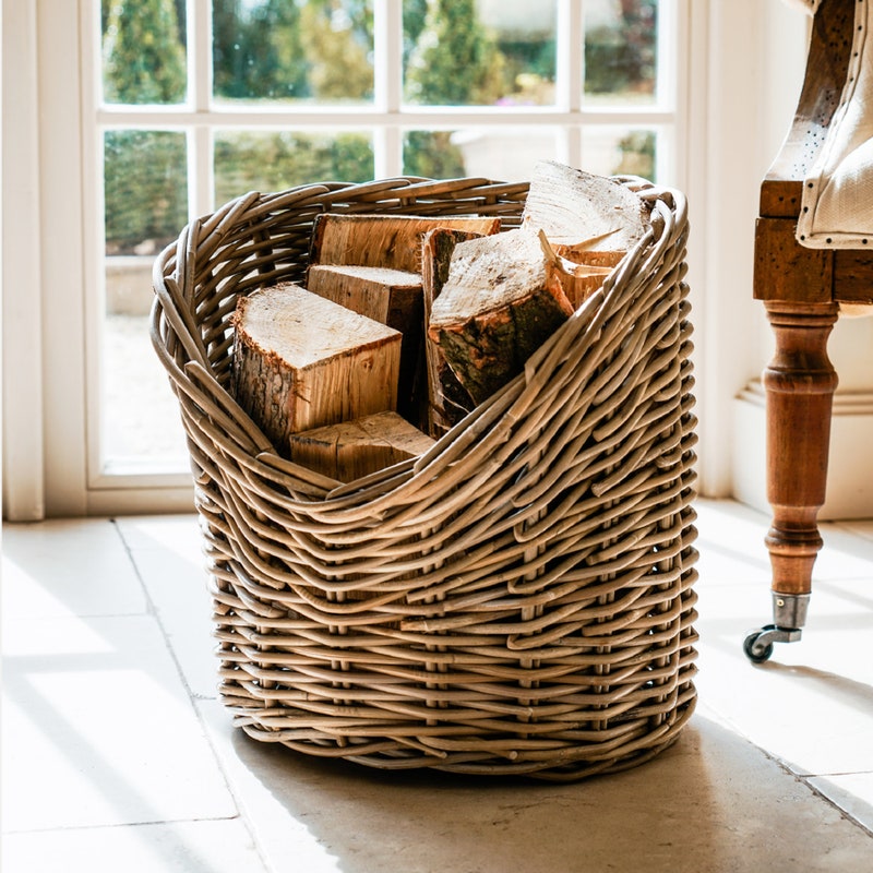 Extra Large Log Basket - Etsy UK