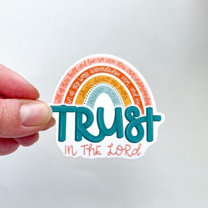 Trust in the Lord Theme | Proverbs 3:5-6 | LDS Faith | Waterproof Vinyl ...
