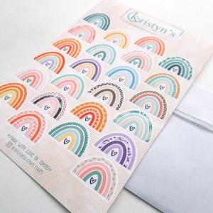 Mini Variety Rainbows Sticker Sheet Envelope Seals | Scrapbooking ...