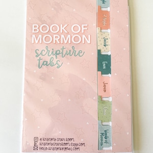 PASTEL- Book of Mormon Scripture Tabs for the Deseret Book “journal ...