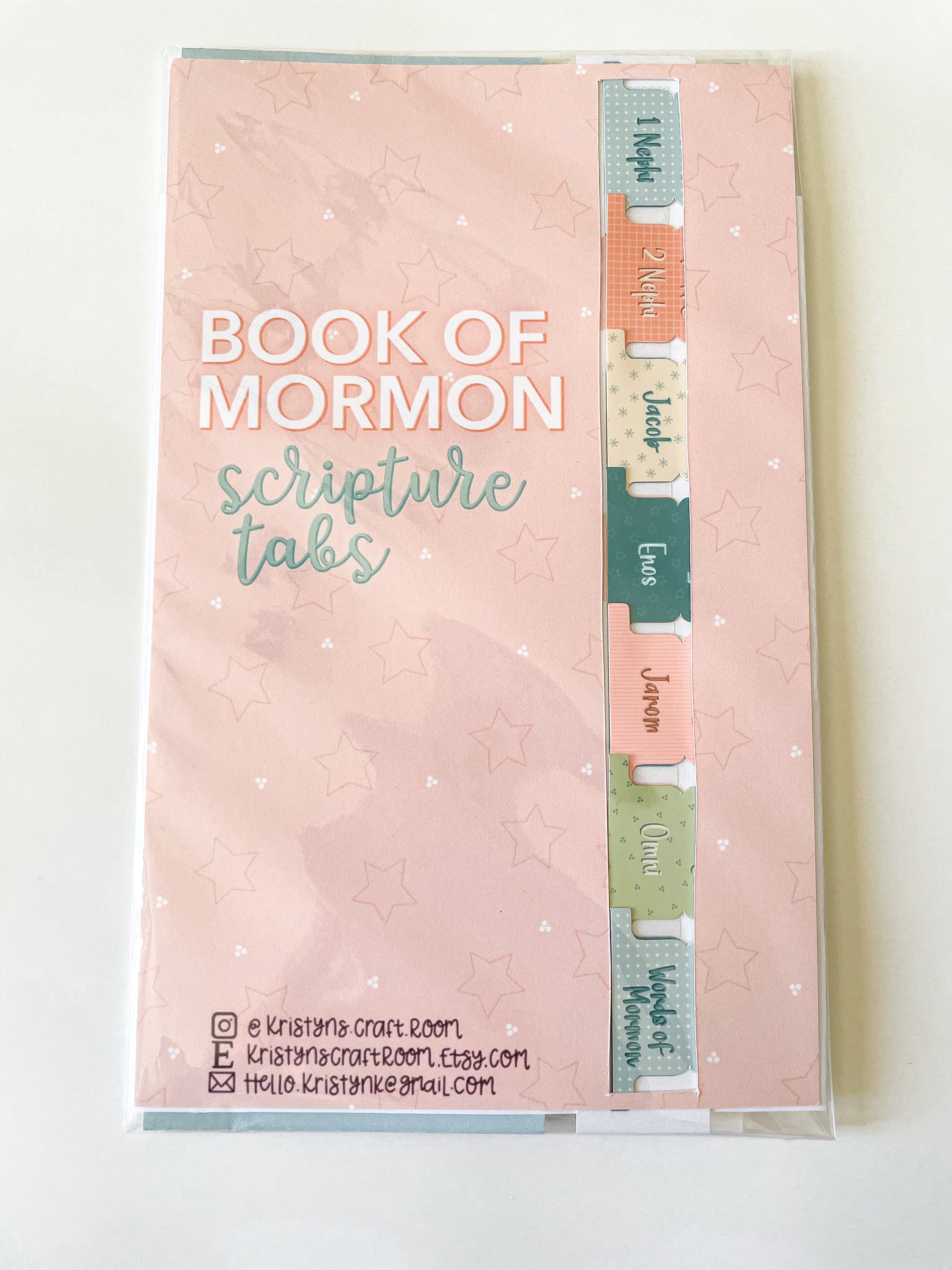PASTEL- Book of Mormon Scripture Tabs for the Deseret Book “journal ...