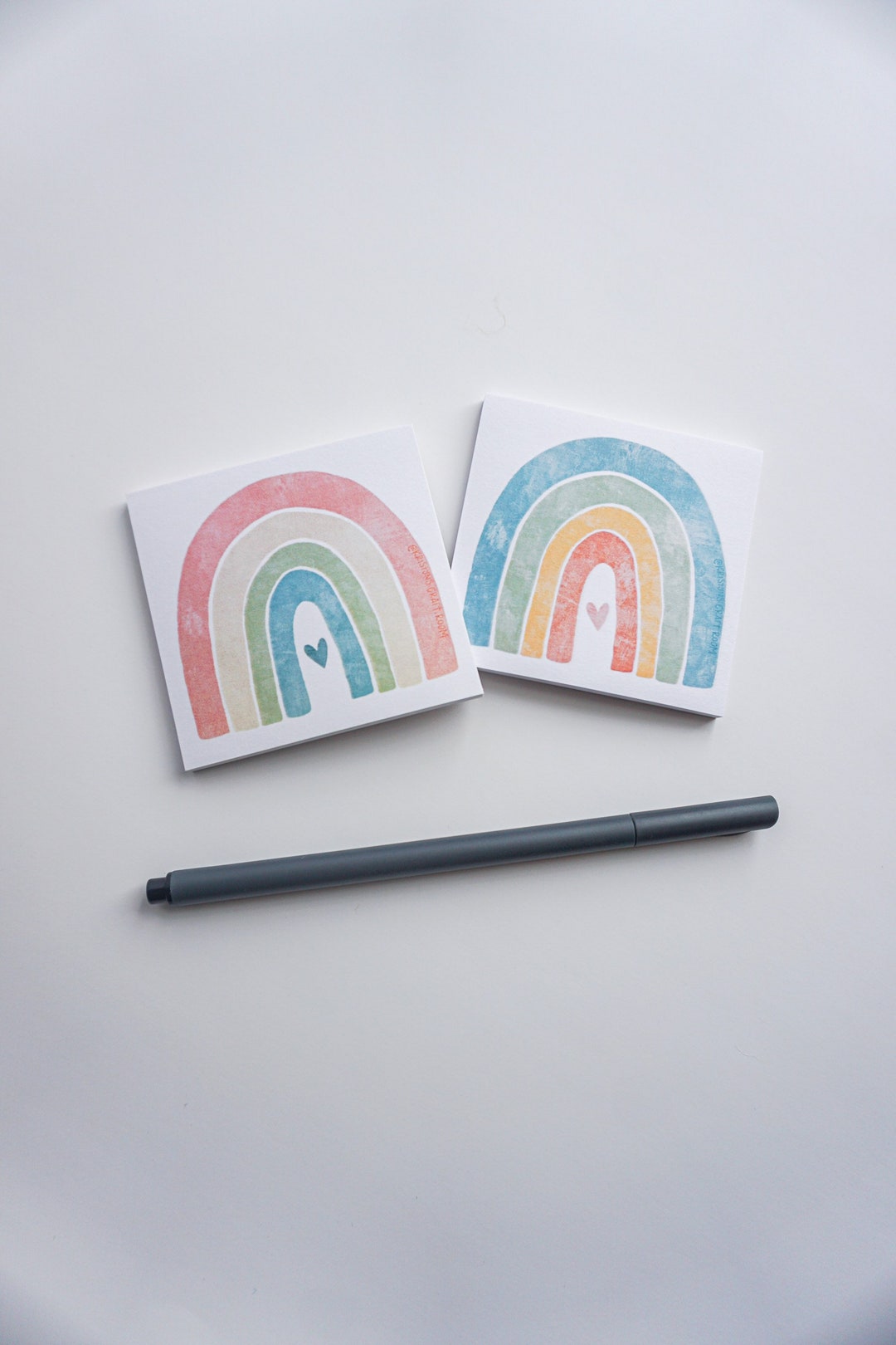 Rainbow Adhesive Note Set | 2 Pack 50 Pages | Memo Pad Double Rainbows ...