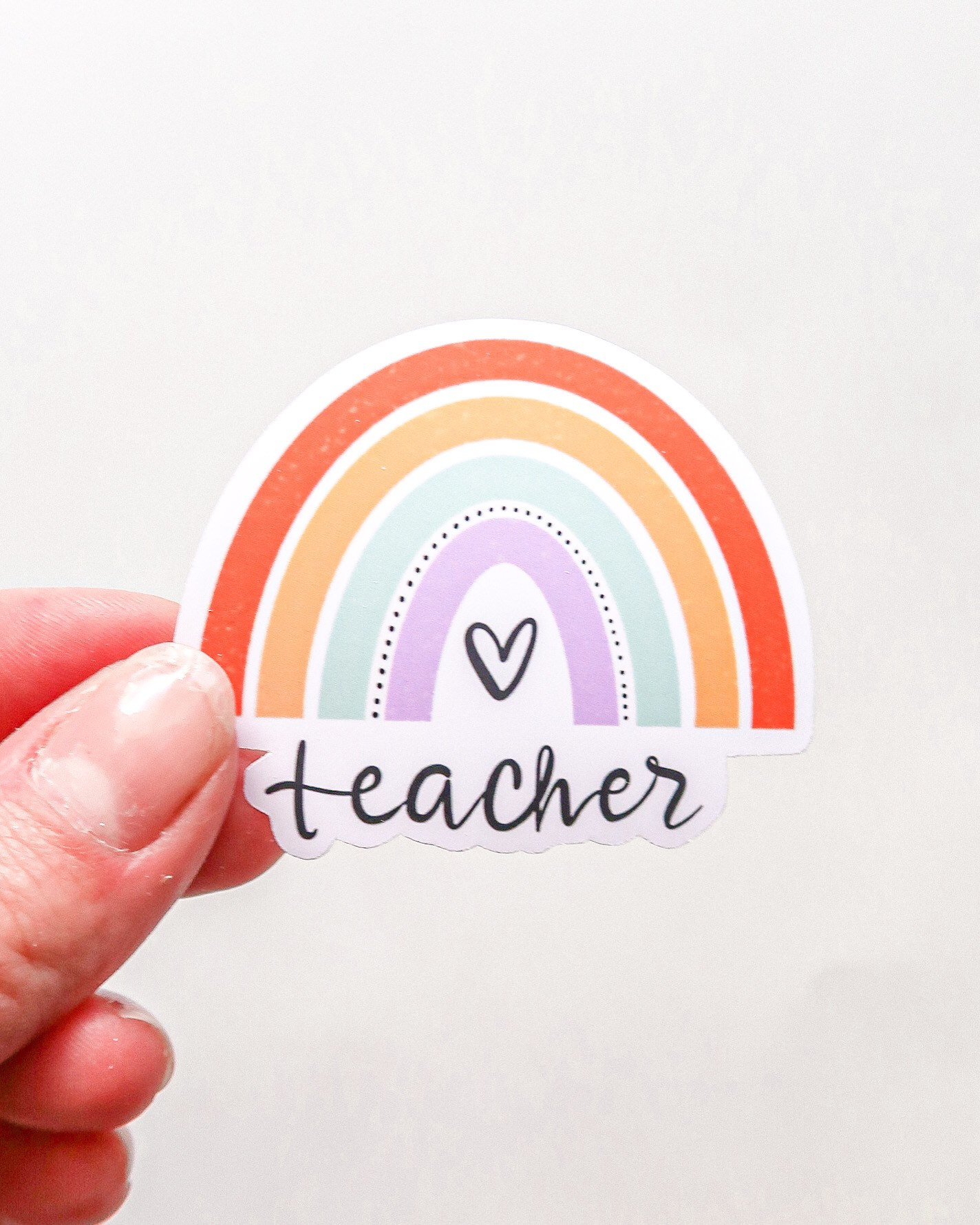 Teacher Rainbow Stickers Educator Thank You Gift High - Etsy UK