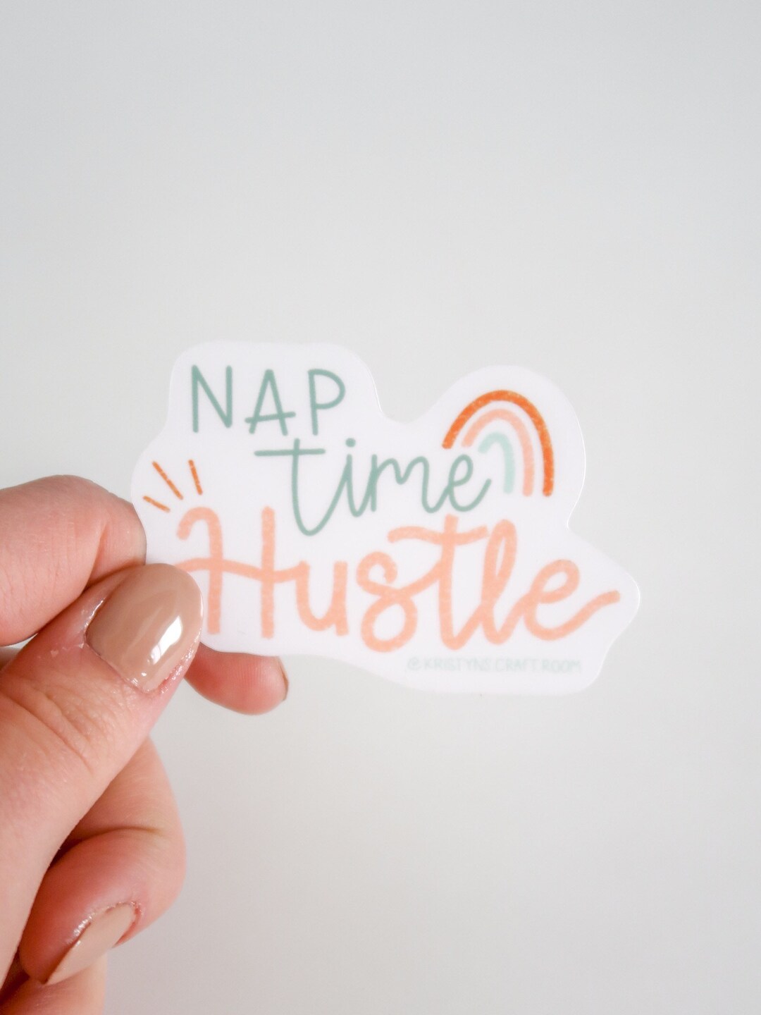 Nap Time Hustle- High Quality Waterproof Vinyl Laminate Sticker for ...