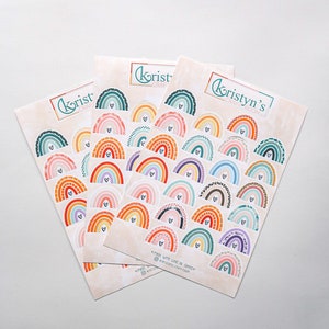 Mini Variety Rainbows Sticker Sheet Envelope Seals | Scrapbooking ...