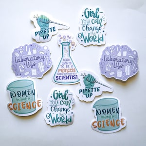 Pipette | Women in Science Sticker Pack | High Quality Waterproof Vinyl ...