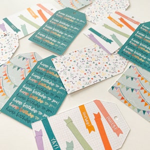Birthday Gift Tags | Cute 12 Pack of Colorful Gifting | Package Labels ...
