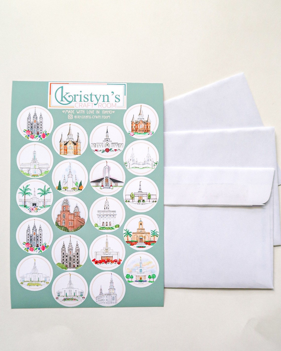 Temple Envelope Seals LDS | Small Circle | High Quality Waterproof ...