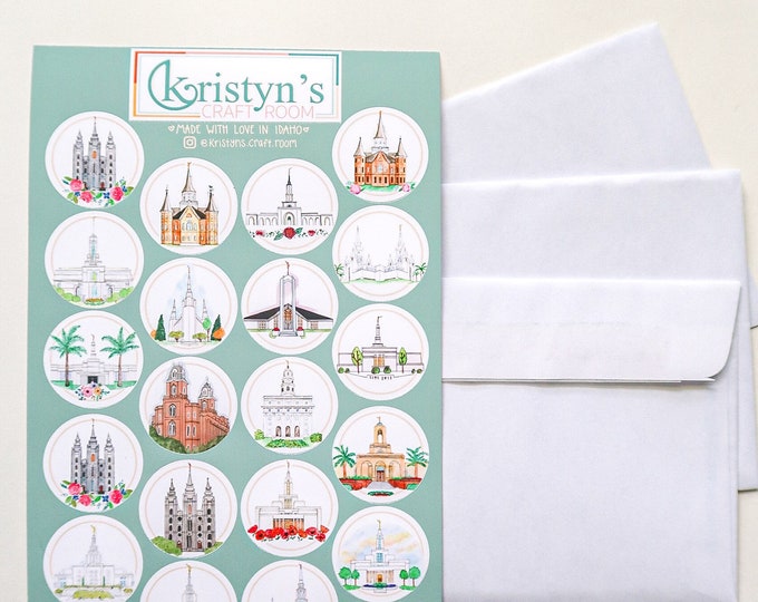 Temple Envelope Seals LDS Small Circle High Quality Waterproof Vinyl ...