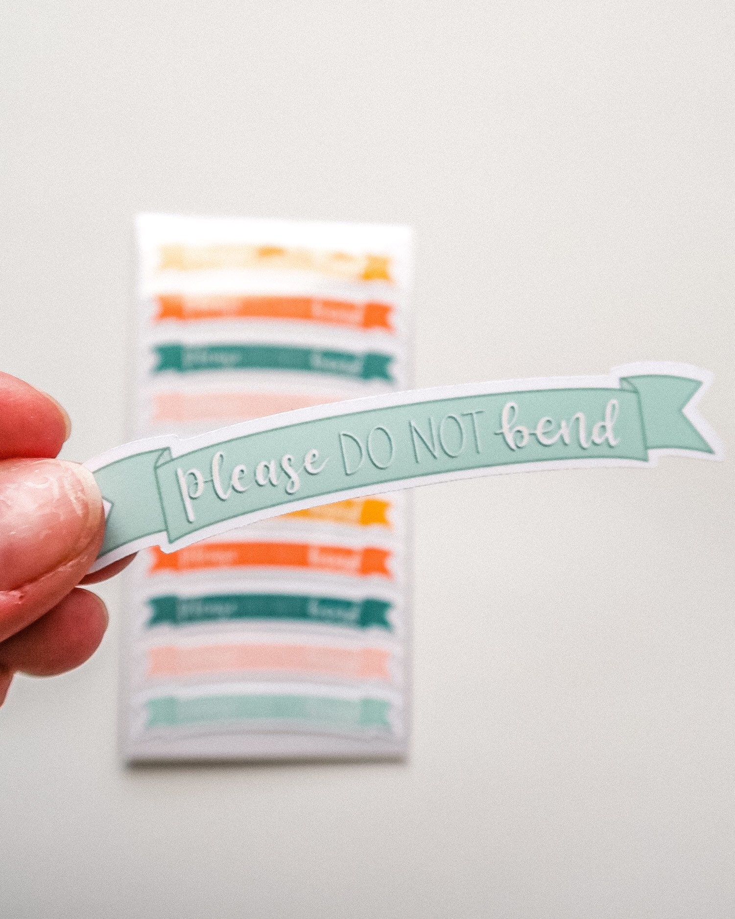 Please DO NOT Bend Banner Packaging Stickers | Envelope Seals | Label ...