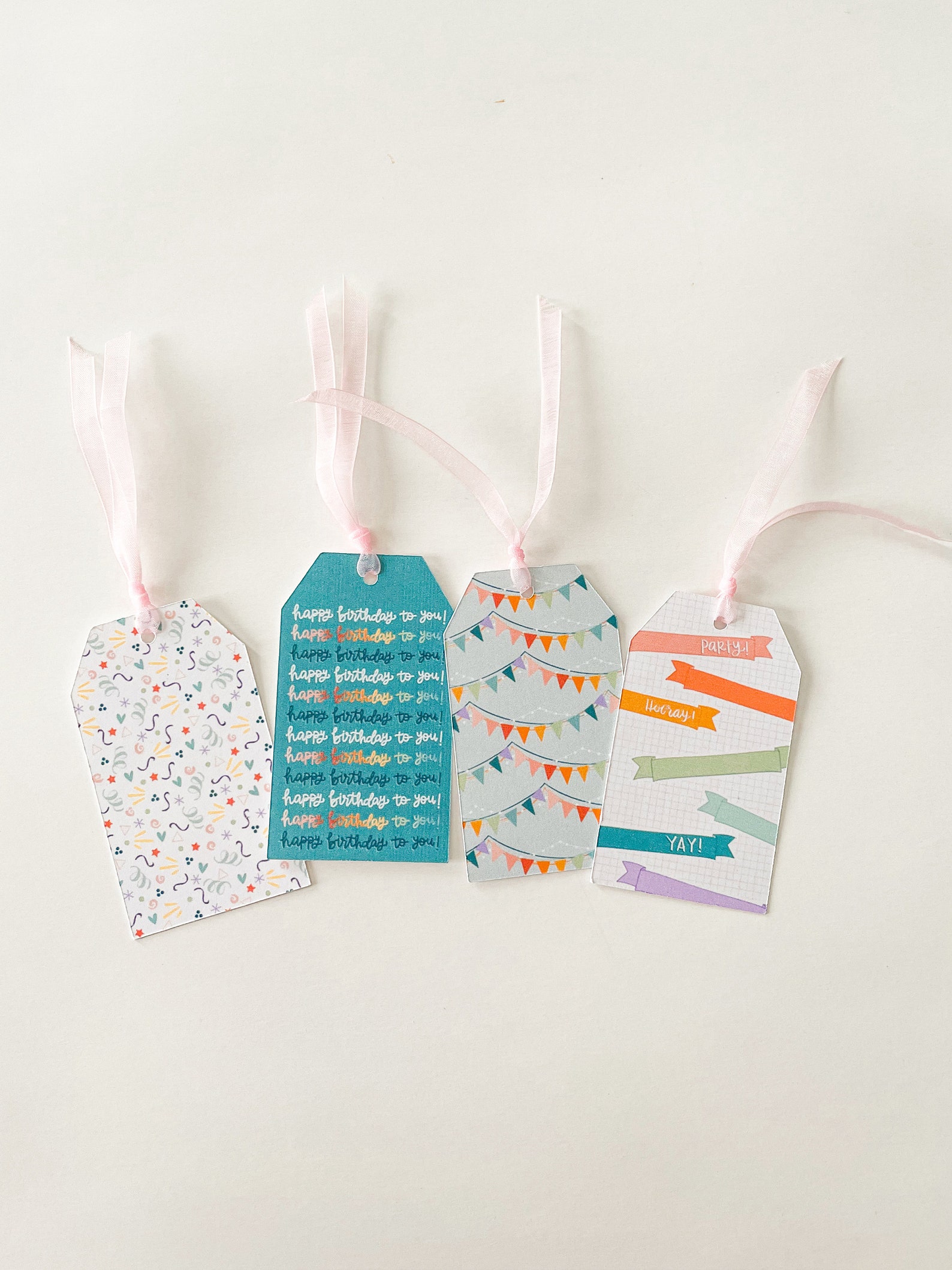 Birthday Gift Tags | Cute 12 Pack of Colorful Gifting | Package Labels ...