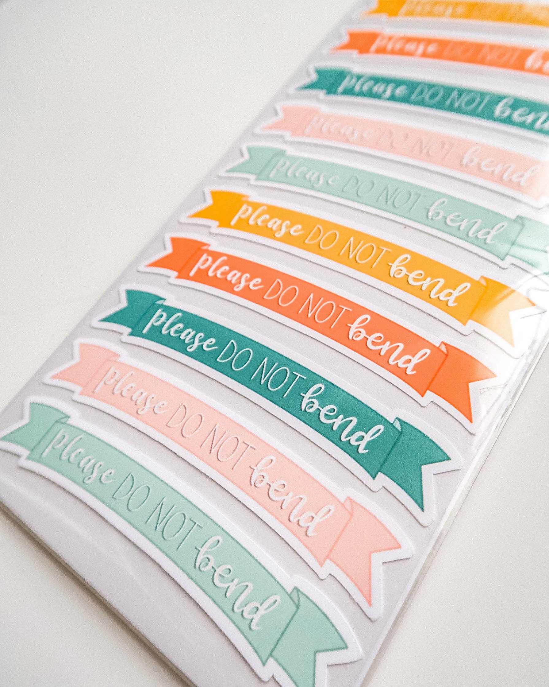 Please DO NOT Bend Banner Packaging Stickers | Envelope Seals | Label ...