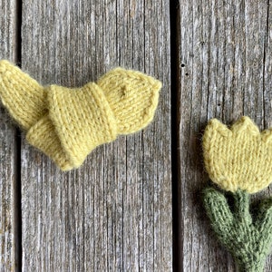 Spring Knitting Pattern, Tulip Knitting Pattern, Knitted Flower Pattern ...