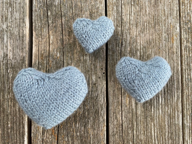 Heart Knitting Pattern, Easy Knitting Pattern, Stuffed Heart Pattern ...