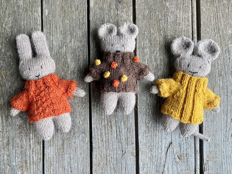 Stuffed Animal Clothes, Miniature Sweater, Bear Clothes Pattern, Doll ...