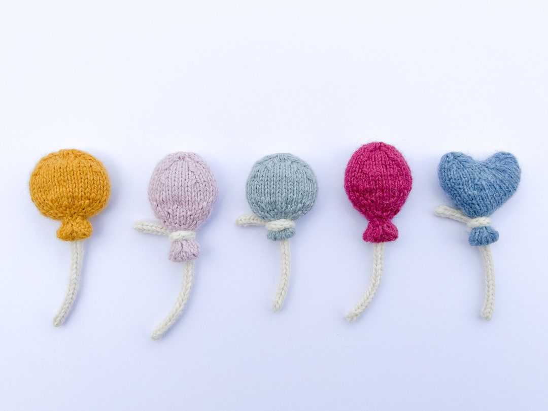 Quick Knit: Unique Knitting Pattern for Colorful Balloons, Birthday ...