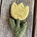 Spring Knitting Pattern, Tulip Knitting Pattern, Knitted Flower Pattern ...