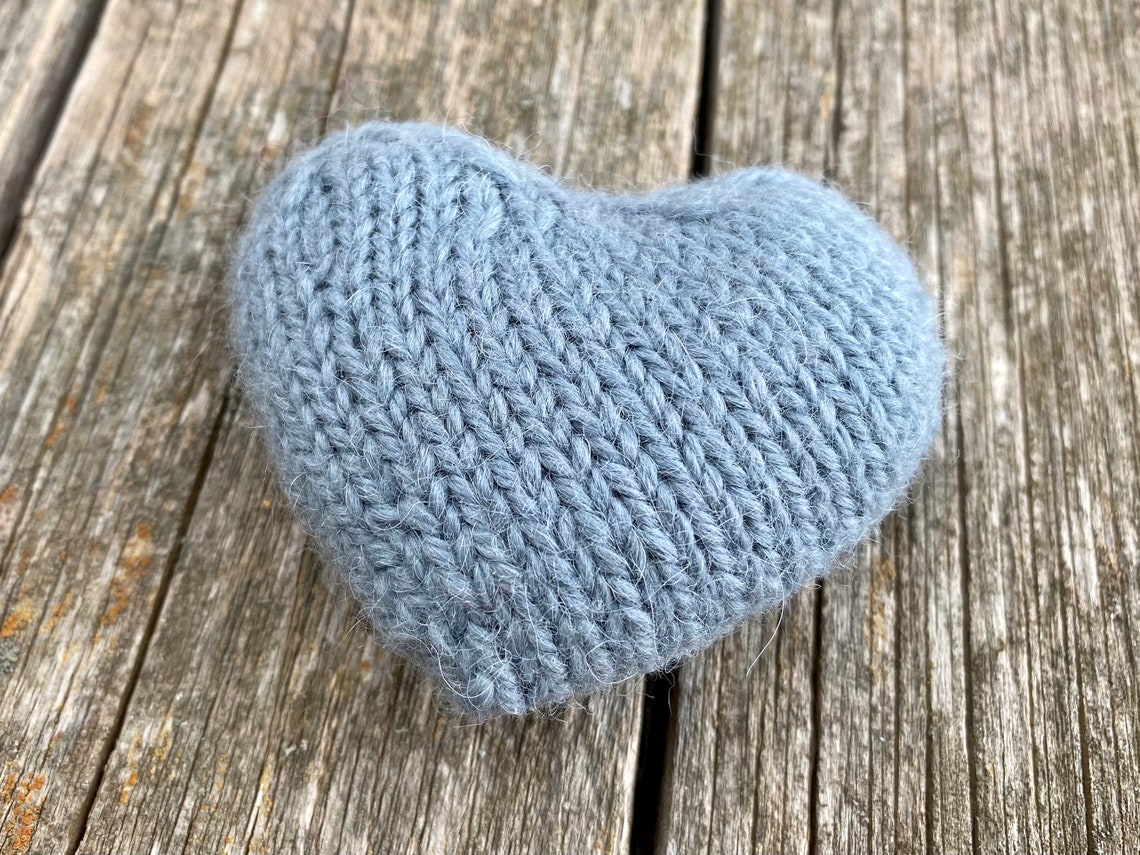 Heart Knitting Pattern, Easy Knitting Pattern, Stuffed Heart Pattern ...