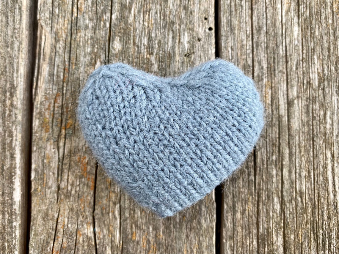 Heart Knitting Pattern, Easy Knitting Pattern, Stuffed Heart Pattern ...