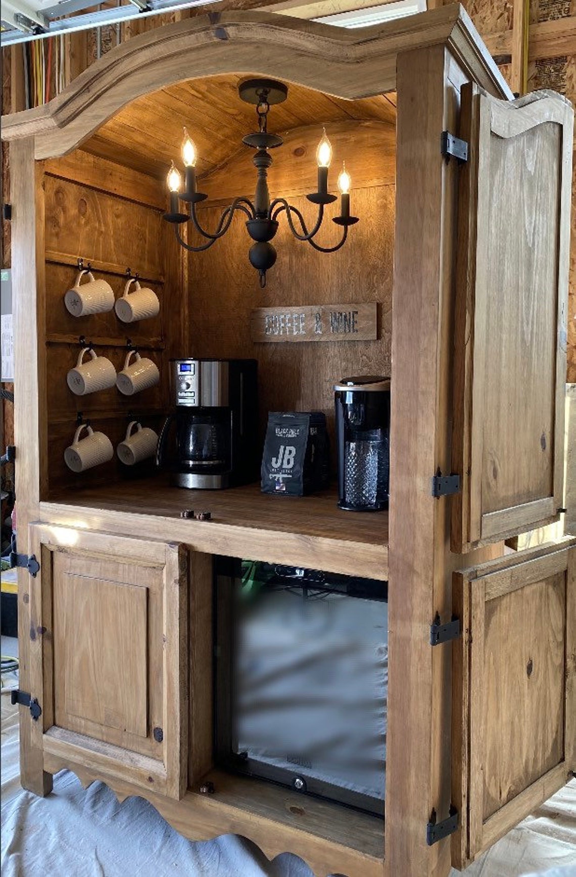 Portfolio Rustic Farmhouse WINE & BEVERAGE Bar - Etsy